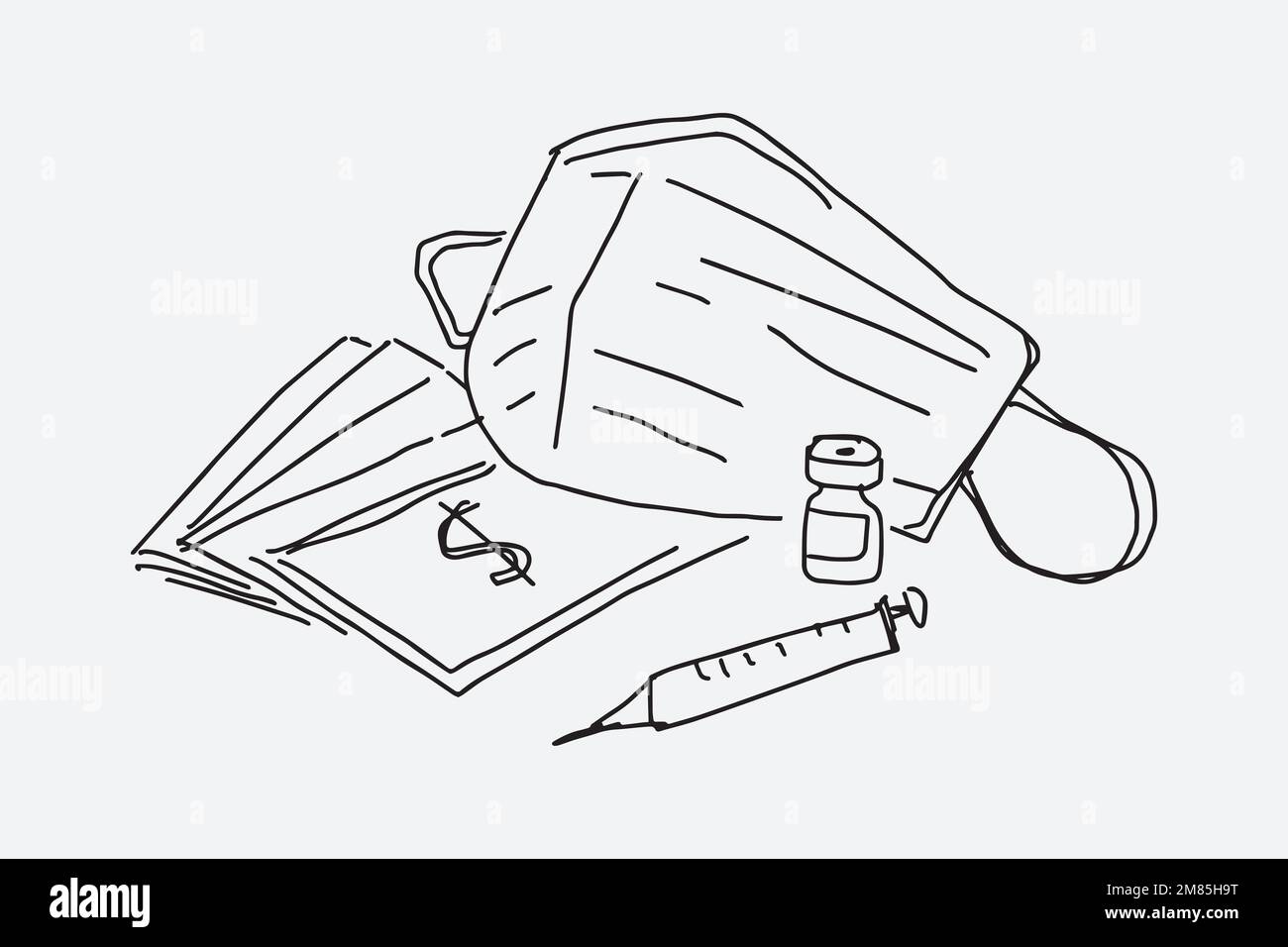 Hand drawn vaccination vector, big pharma Stock Vector Image & Art - Alamy