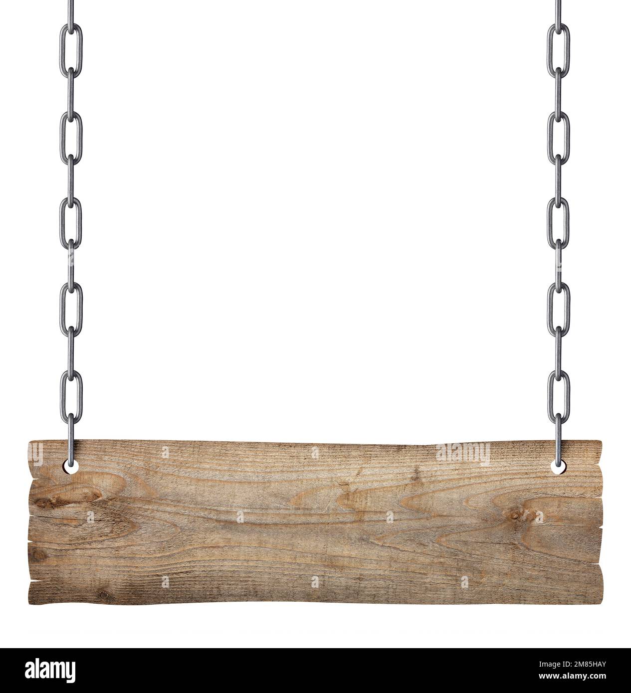 wooden sign chain ropesignboard signpost Stock Photo - Alamy