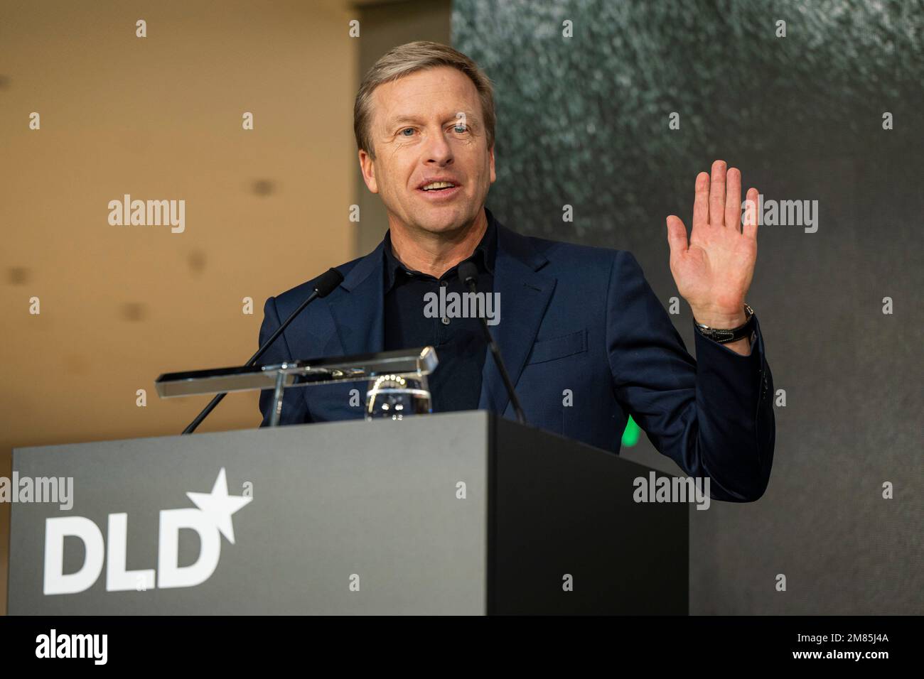Munich, Germany. 12th Jan, 2023. Oliver Zipse, CEO of BMW AG, speaks at ...