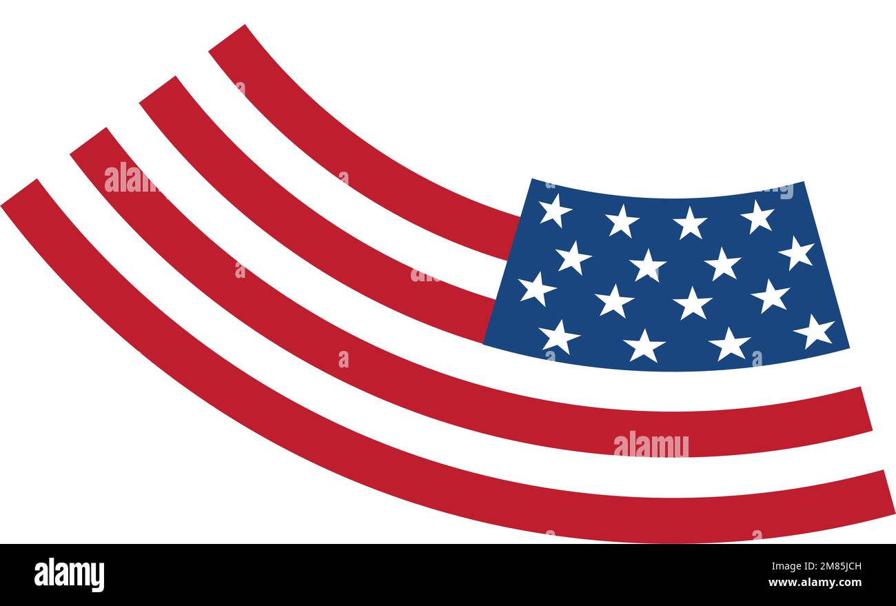 Isolated flag of United states Vector Stock Vector Image & Art - Alamy