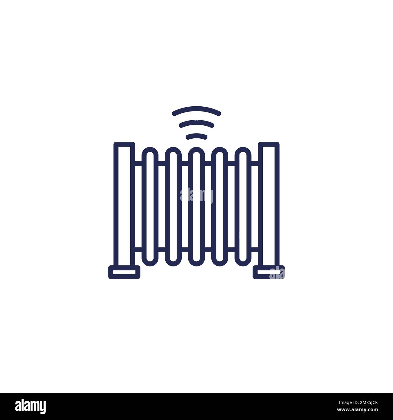 Automatic fence gate line Stock Vector Images - Alamy