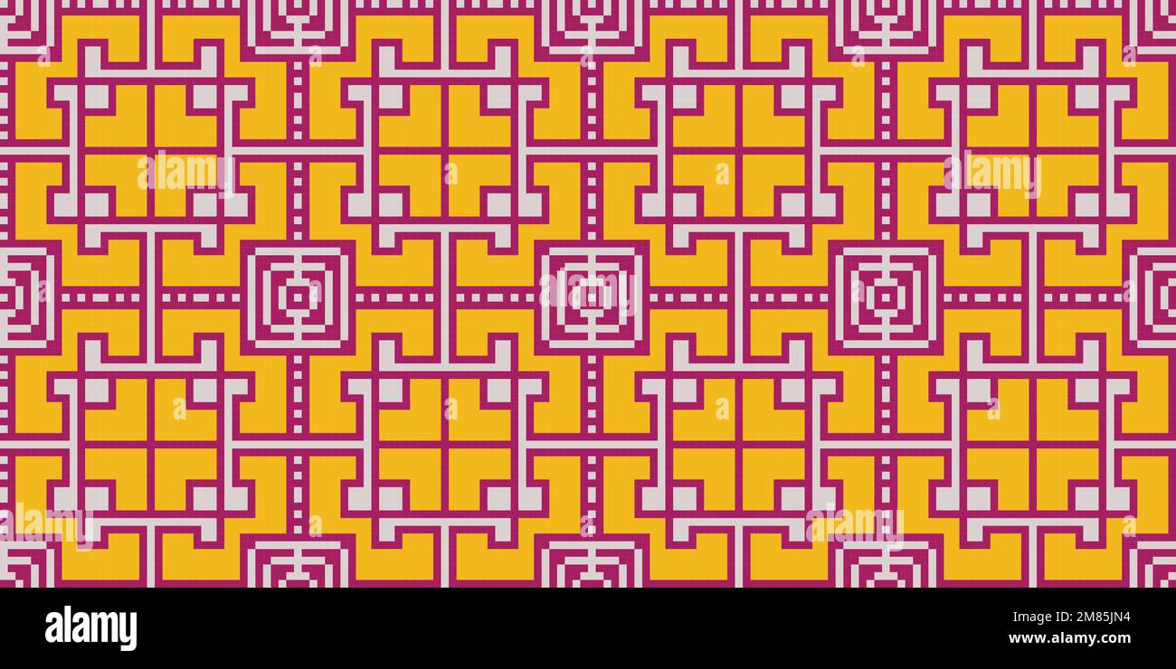 Traditional Palestinian embroidery motif seamless pattern. Repeatable ...