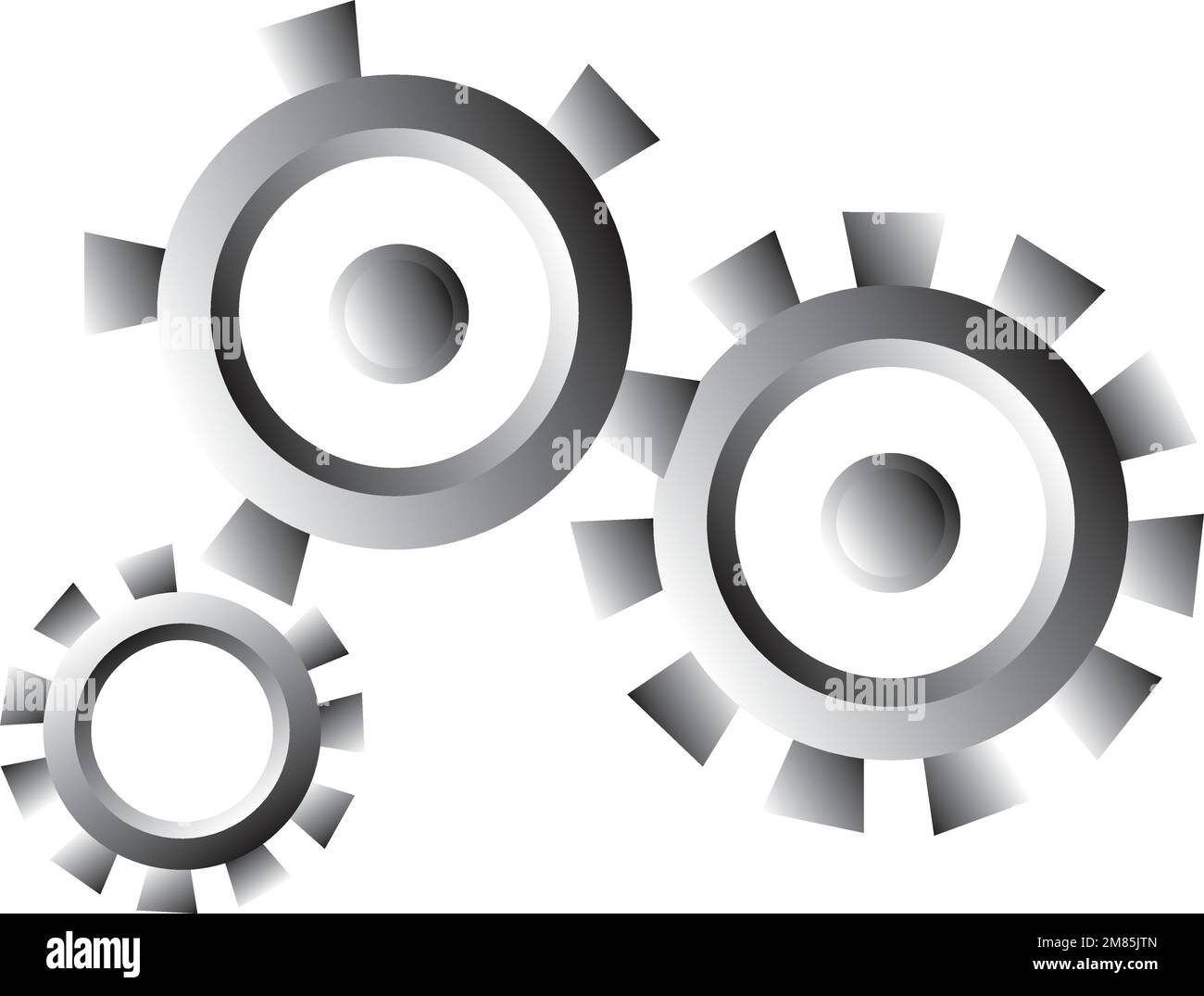 Isolated group of gear pieces Vector Stock Vector Image & Art - Alamy