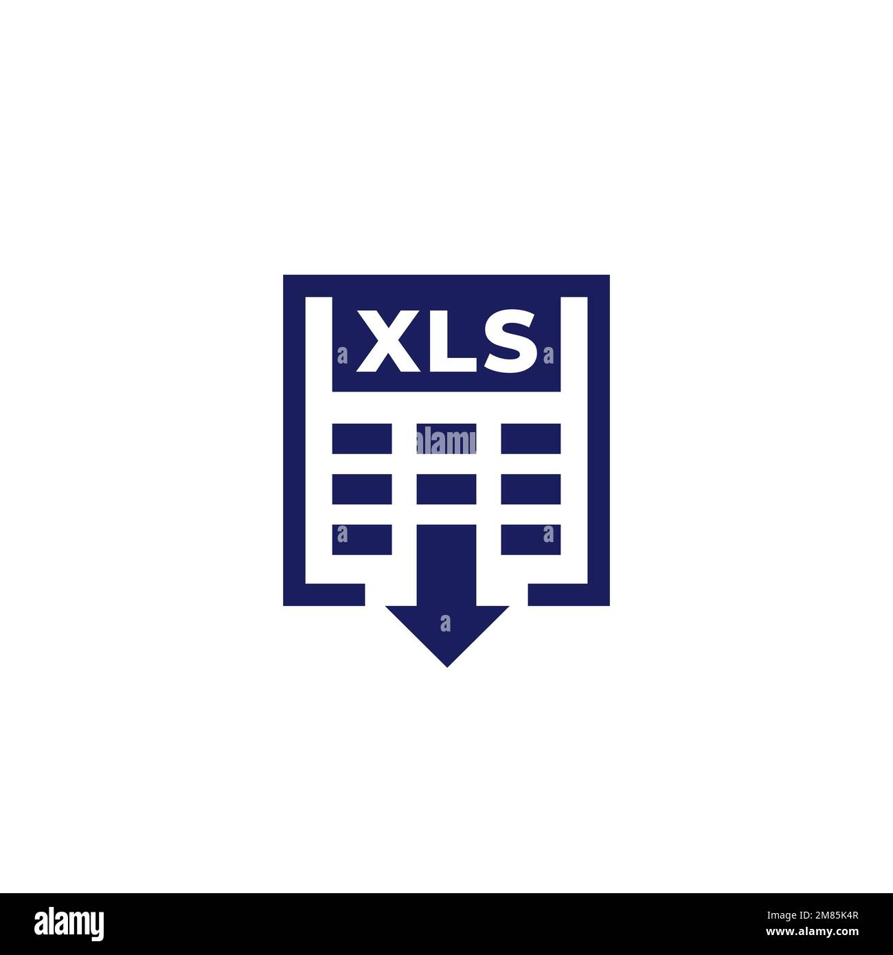 Xls Icon Download Document Vector Stock Vector Image And Art Alamy
