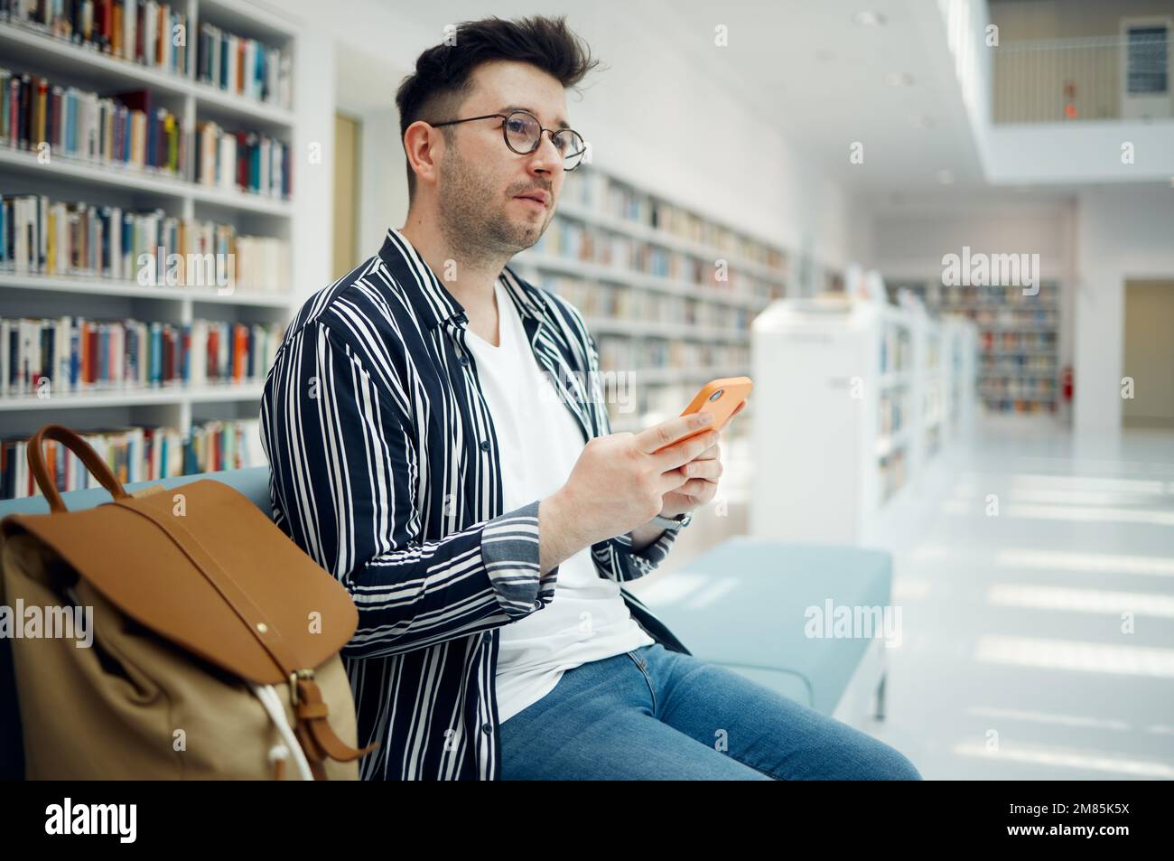 College student typing hi-res stock photography and images - Alamy