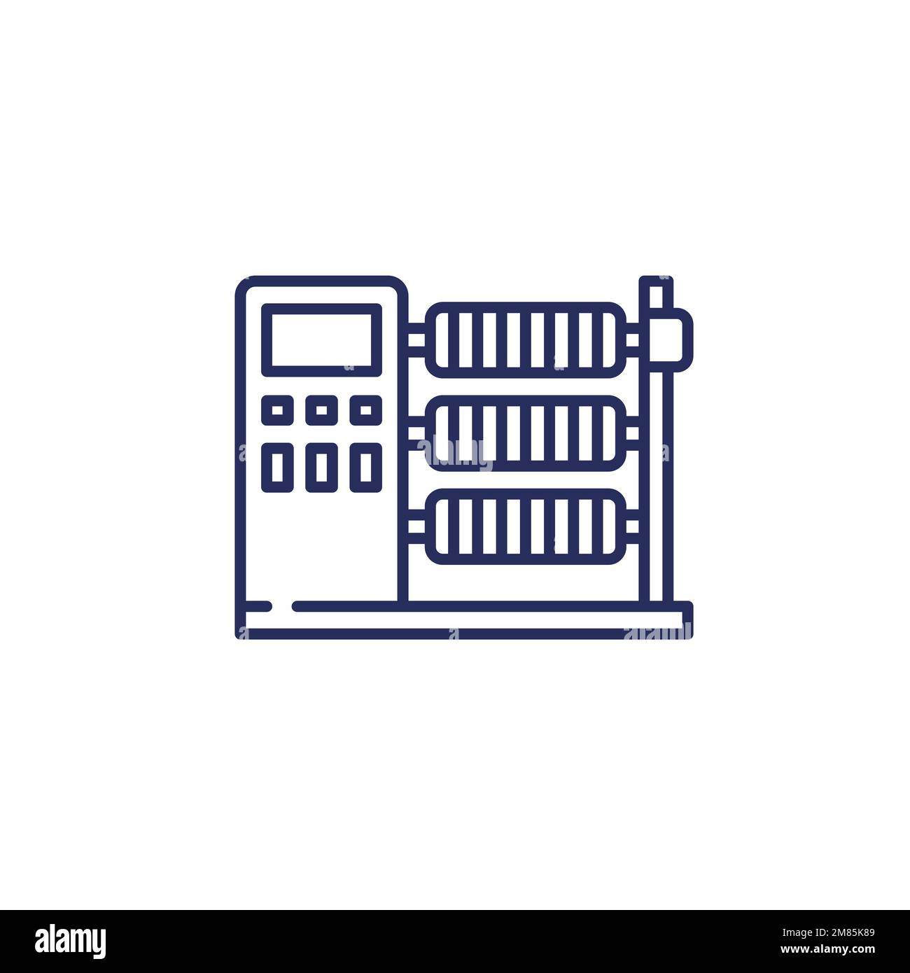 Textile weaving process in Stock Vector Images - Alamy