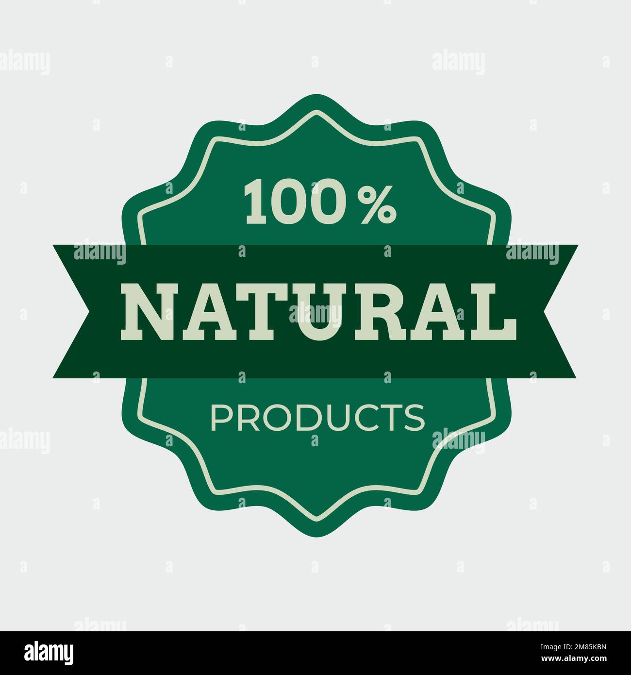 Natural product business logo vector food packaging sticker Stock ...