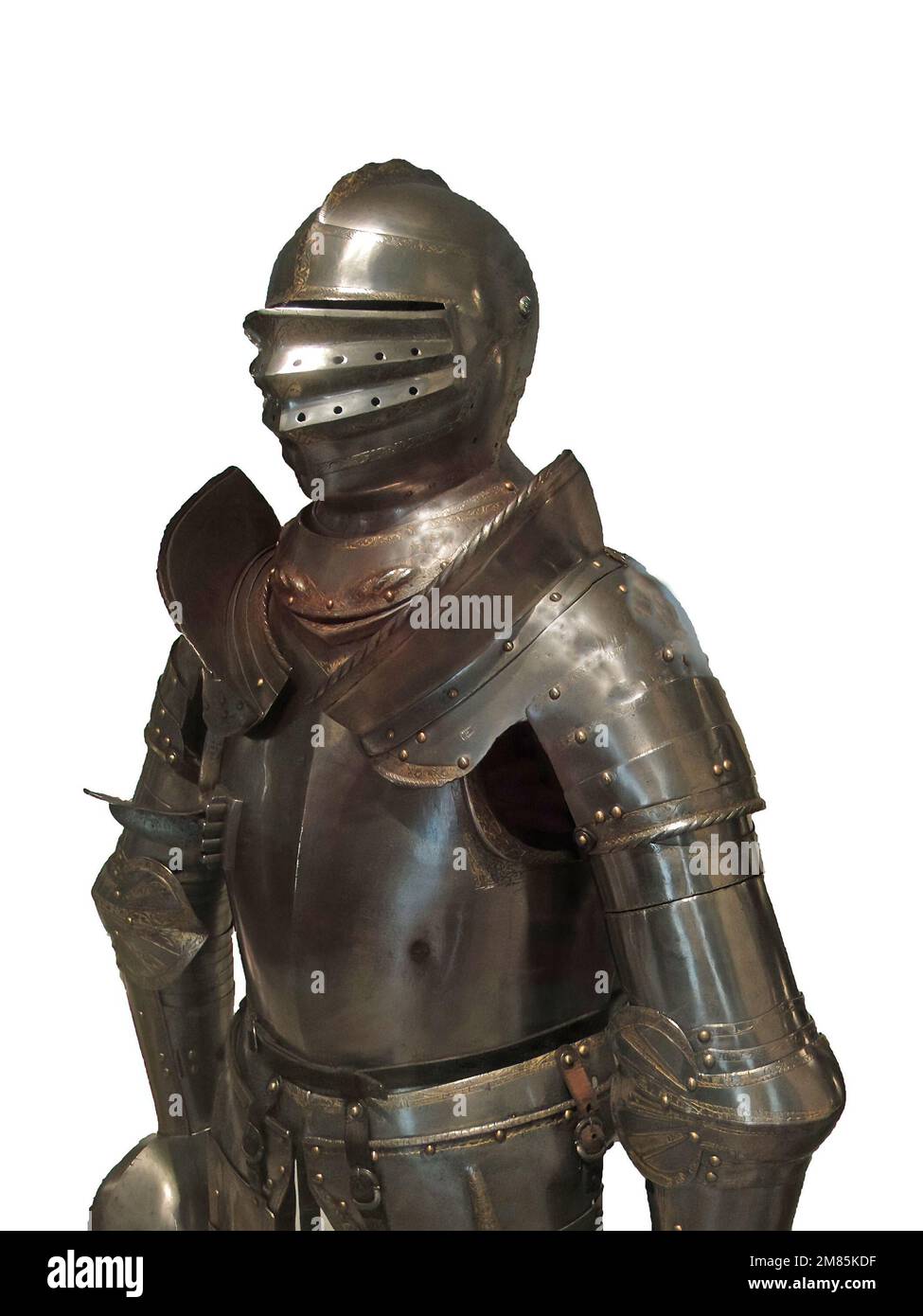 The details of medieval tournament armor, Museum of the Army, Les ...