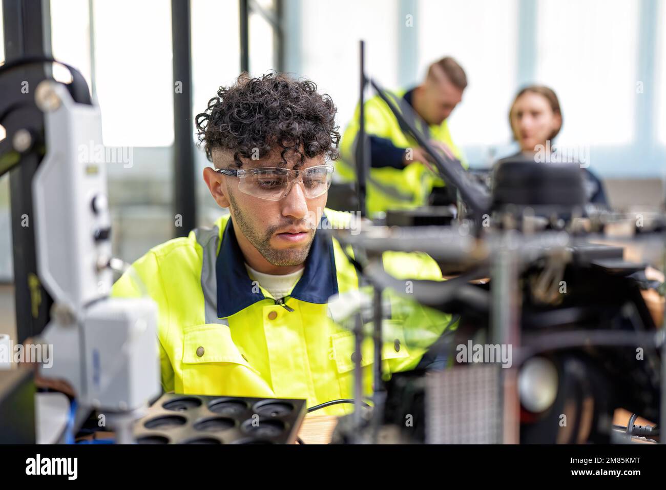 Engineer learn basic theory how to operation maintenance and programing ...