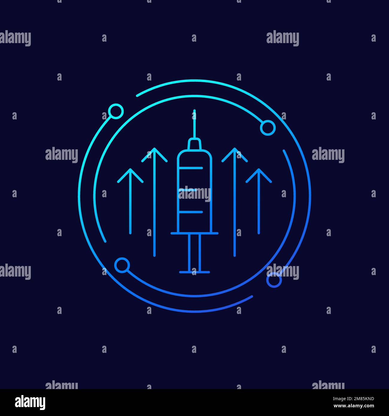 vaccine booster dose line vector icon Stock Vector Image & Art - Alamy