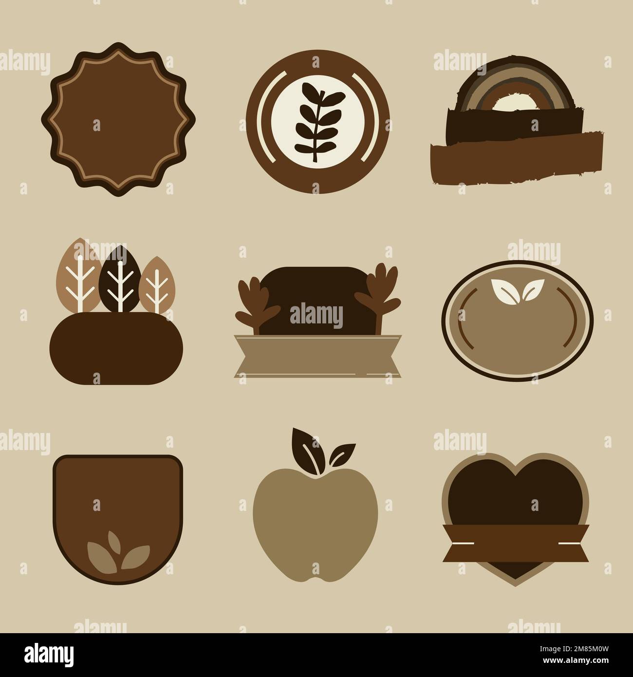 Earthy brown tone Stock Vector Images - Alamy