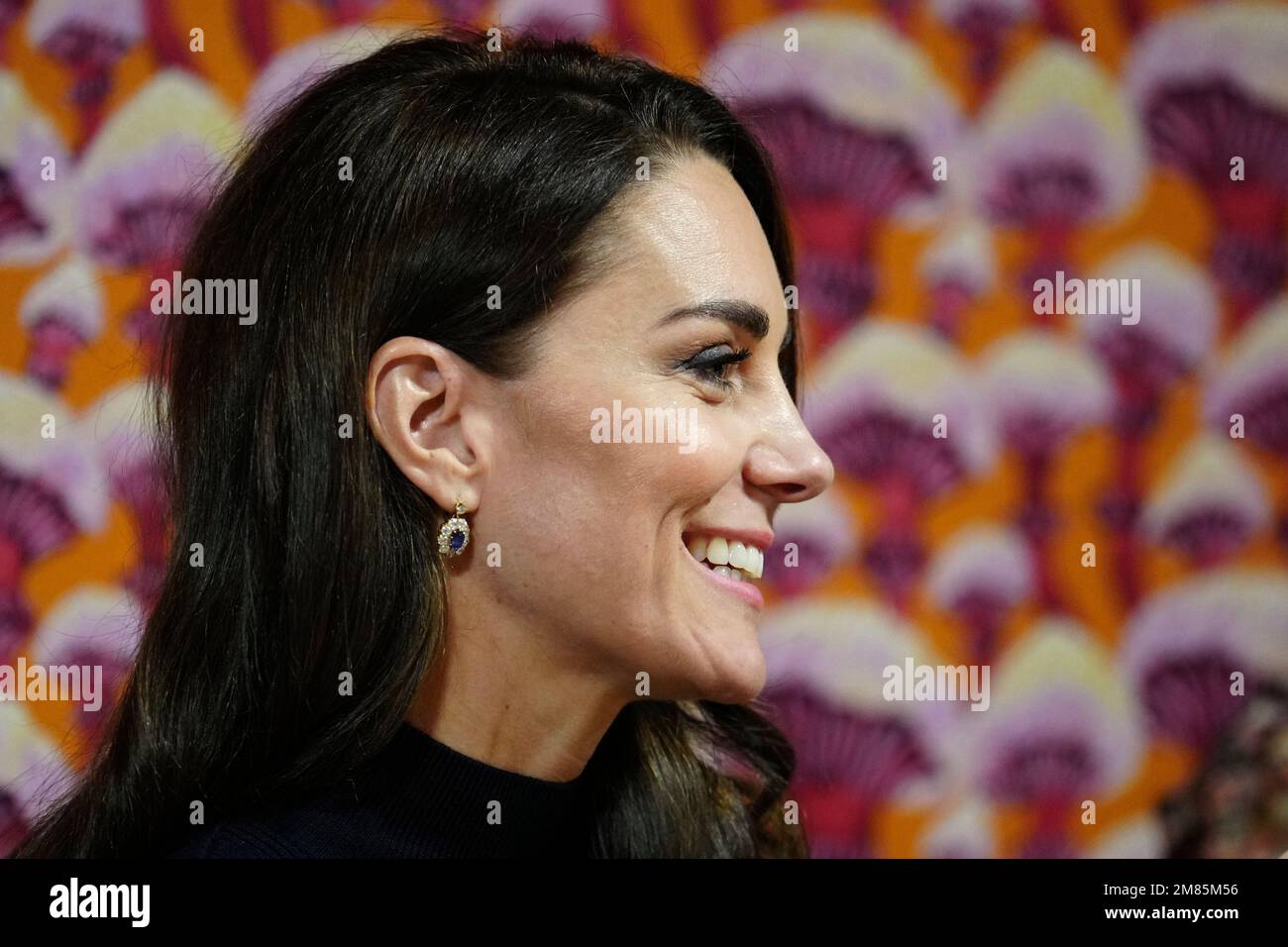 Britain's Kate, Princess of Wales, smiles as she and Prince William ...