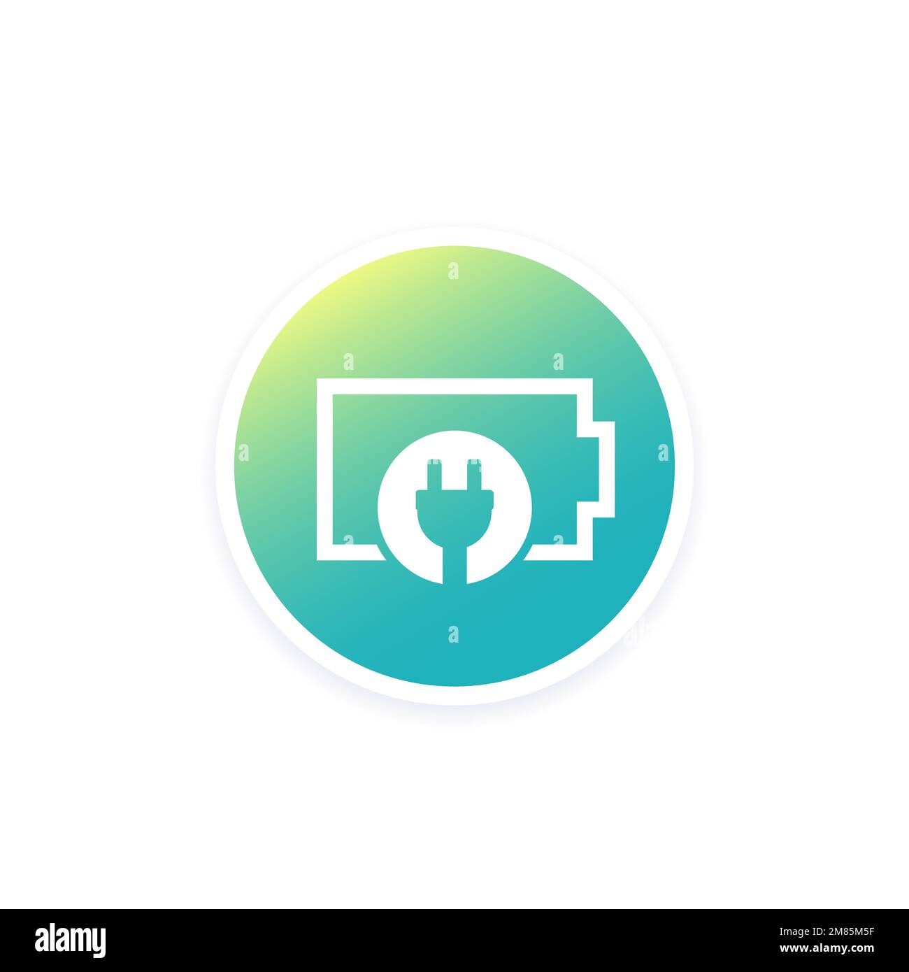 battery icon with a plug, vector Stock Vector Image & Art - Alamy