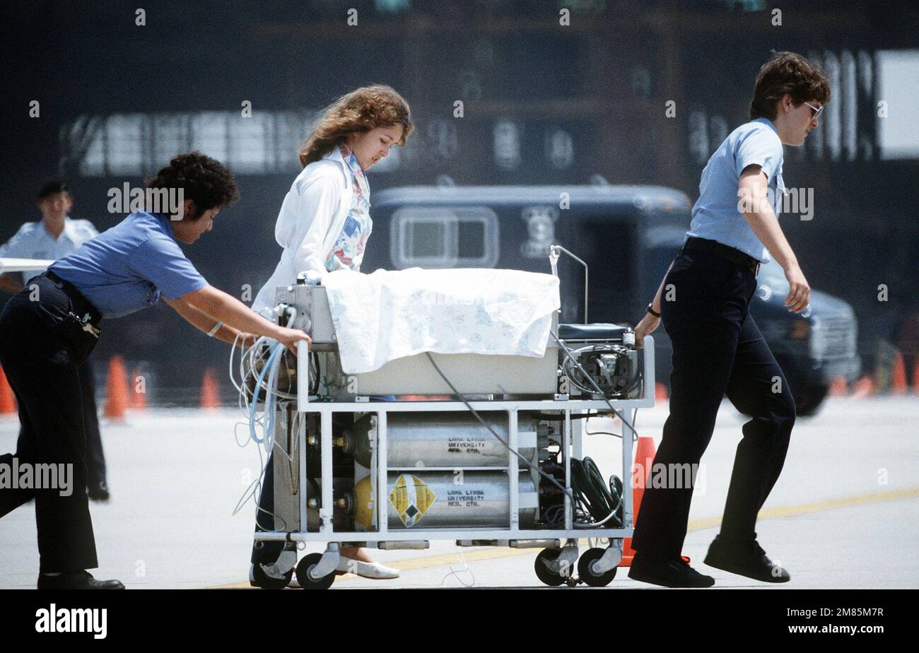 Loma Linda University Medical Center staff and Air Force security ...