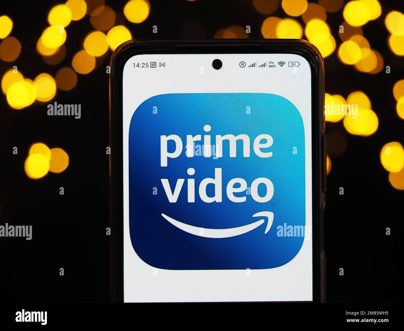 In this photo illustration, the Amazon Prime Video logo is displayed on ...