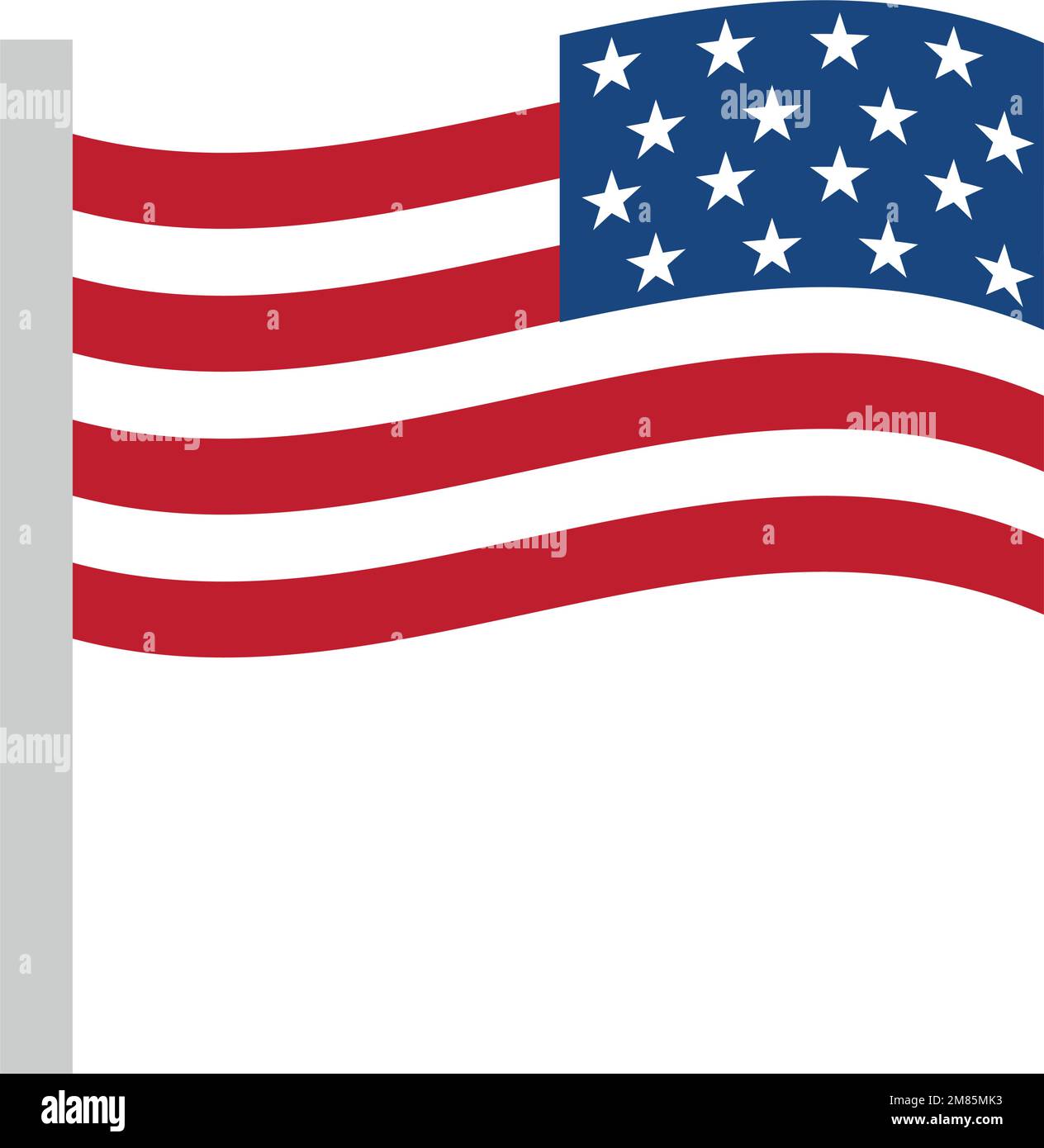 Isolated flag of United states Vector Stock Vector Image & Art - Alamy
