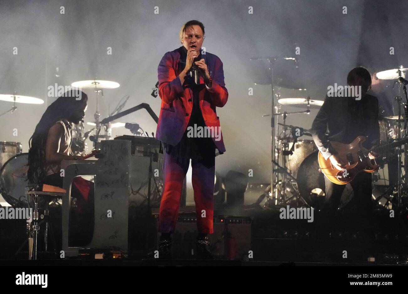 Arcade fire lead singer win butler hi-res stock photography and images ...