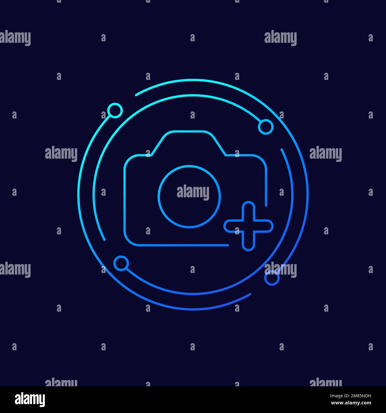 Photo camera linear vector Stock Vector Images - Alamy