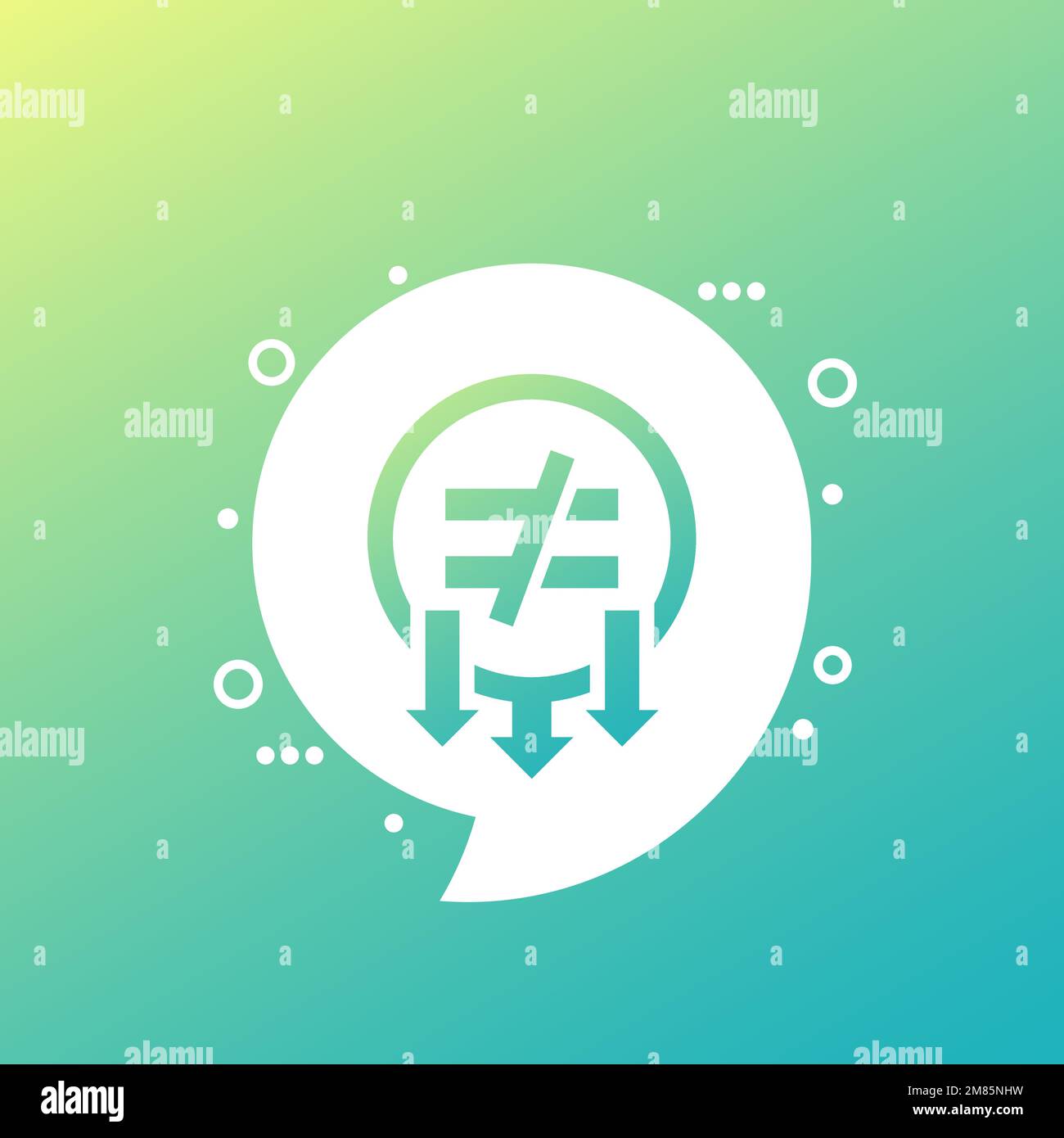 Reducing inequality and injustice icon, vector Stock Vector Image & Art ...