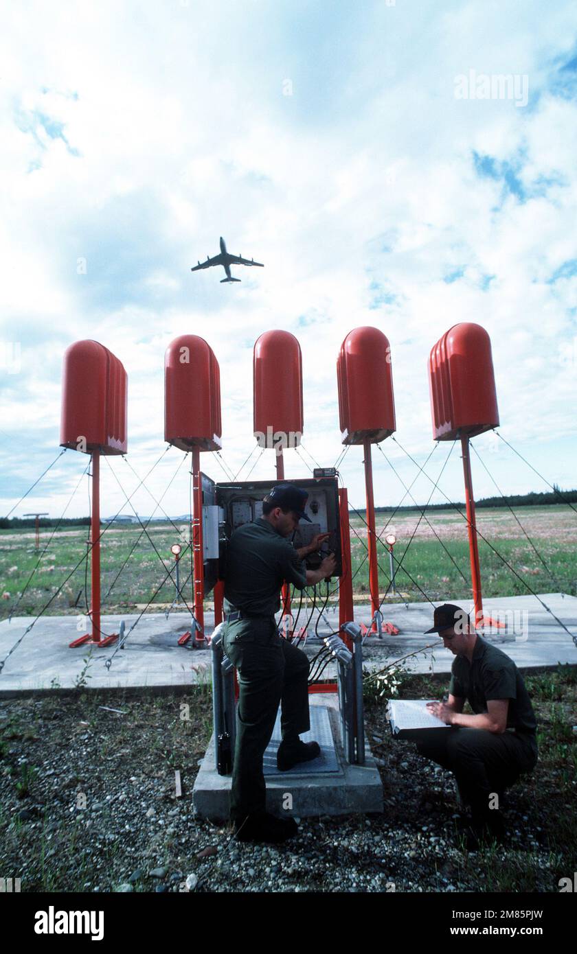 SGT William S. Hood Jr. and A1C Bobby F. Godbee, navigational aids ...