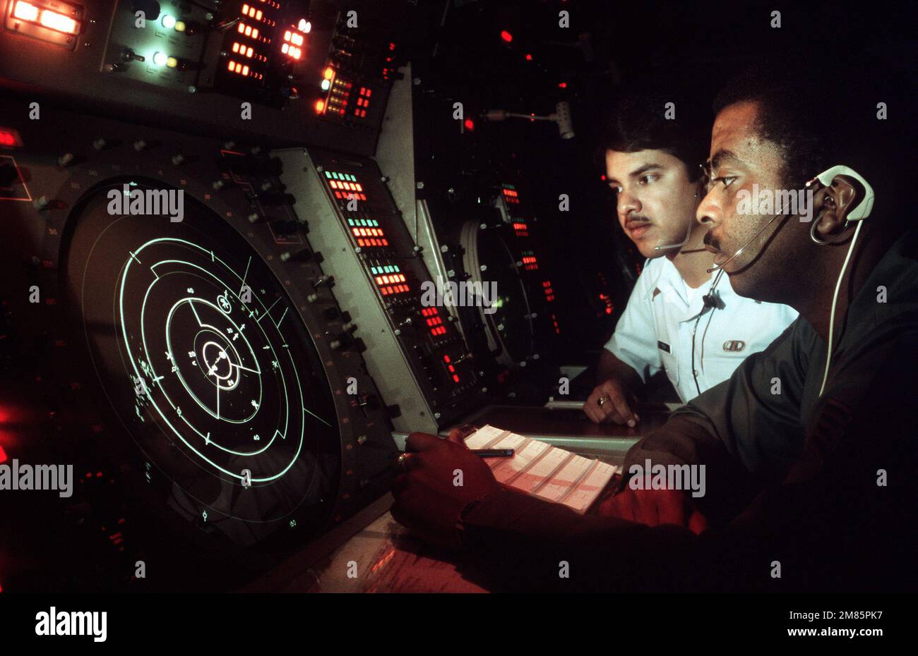 SSGT Ronald Anderson and AMN Albert Freeman, air traffic controllers ...