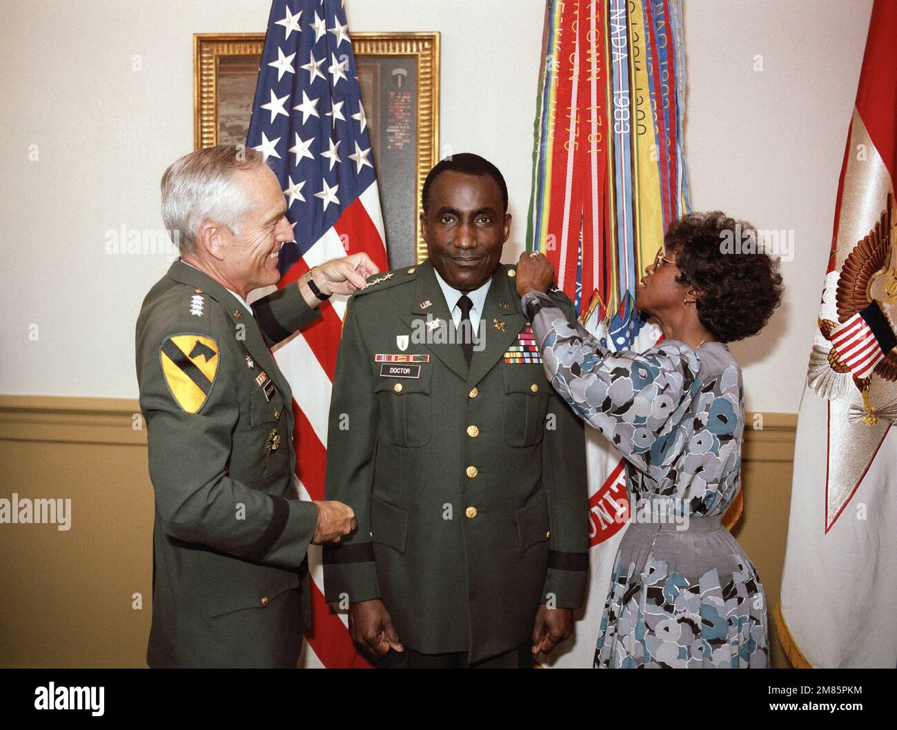 Army CHIEF of STAFF General John A. Wickham Jr. and Mrs. Janie Doctor ...