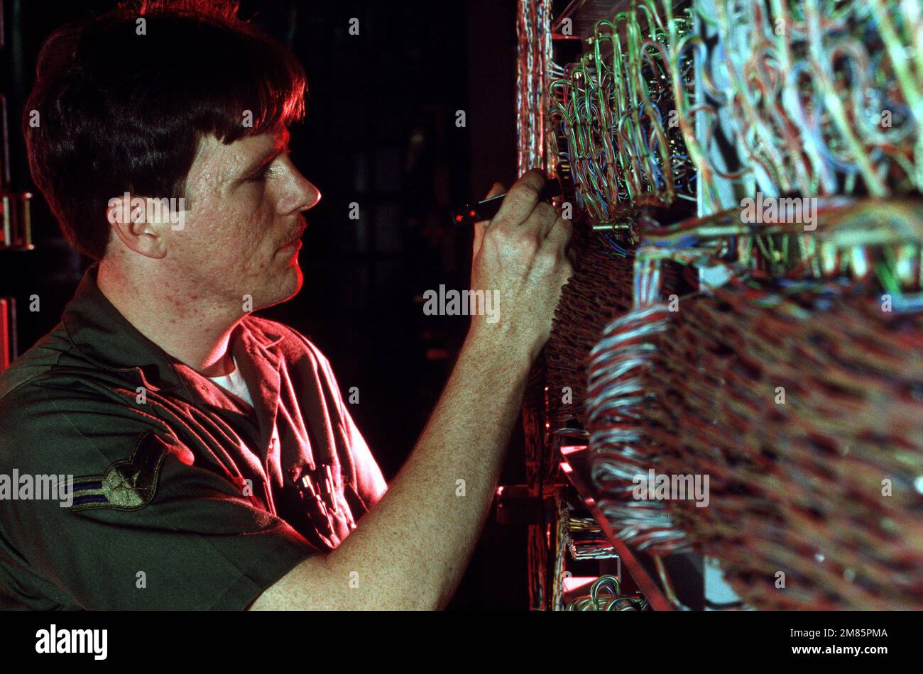 AMN David Tobin, a telephone switching specialist with the 1930th ...