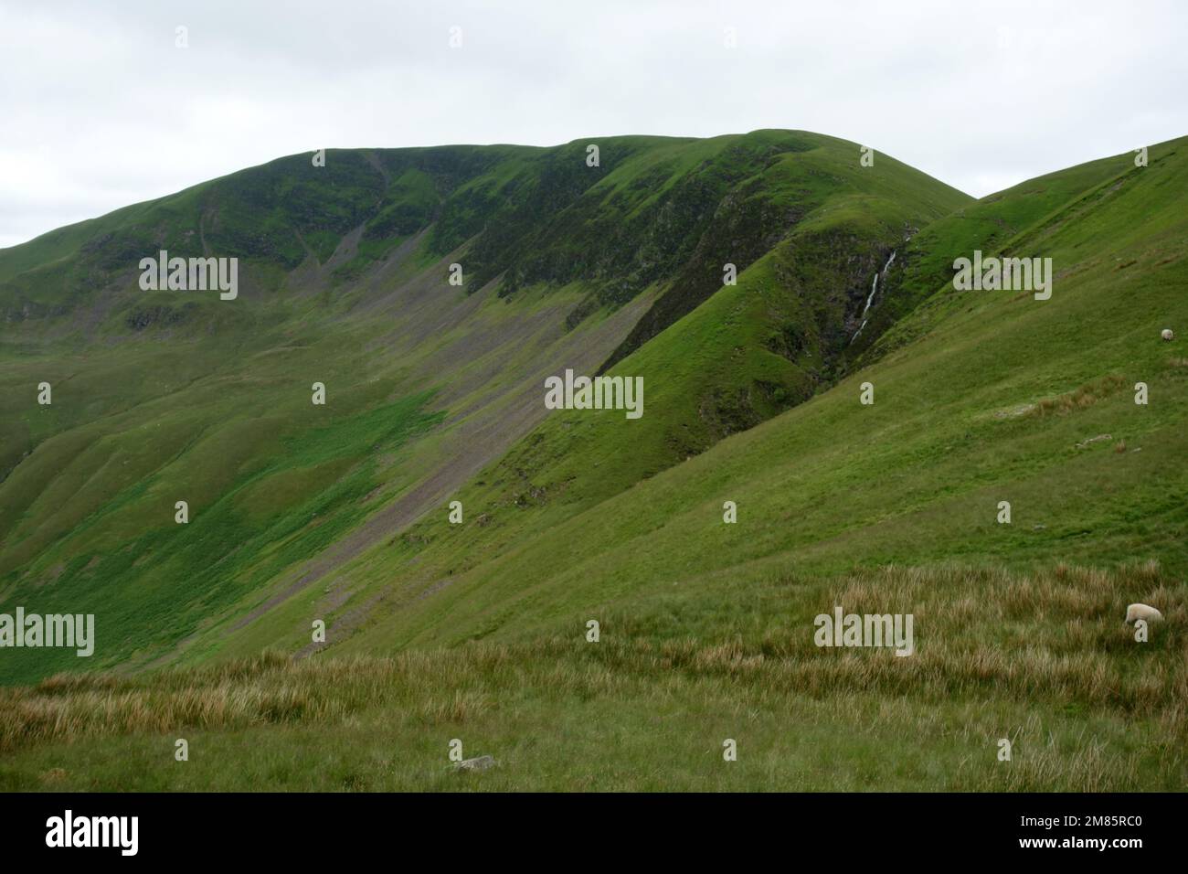 Cautley Spout Waterfall & Crag in the Howgill Fells from Bowderdale ...
