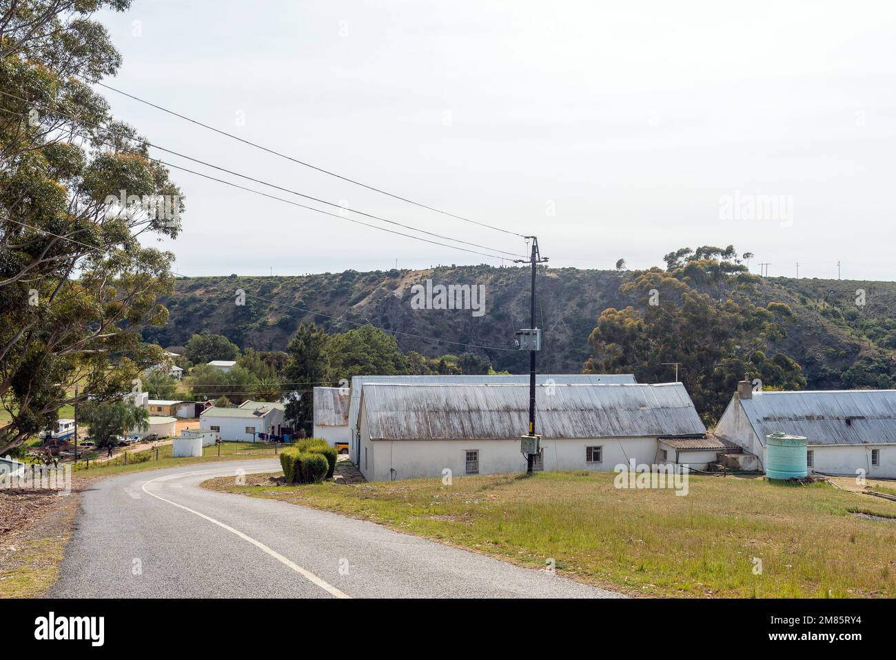 Malagas, South Africa - Sep 24, 2022: View of Malagas, a hamlet on the ...