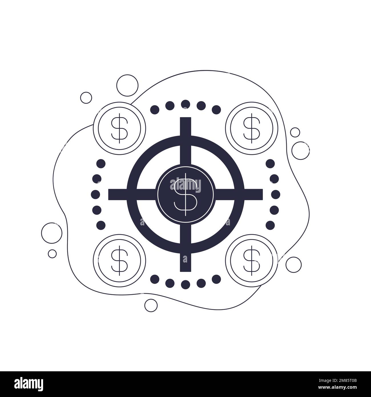 focus on money icon, vector design Stock Vector Image & Art - Alamy