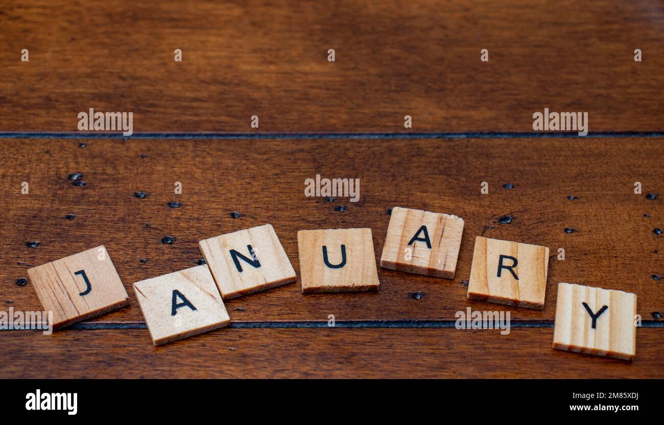 January word hi-res stock photography and images - Alamy