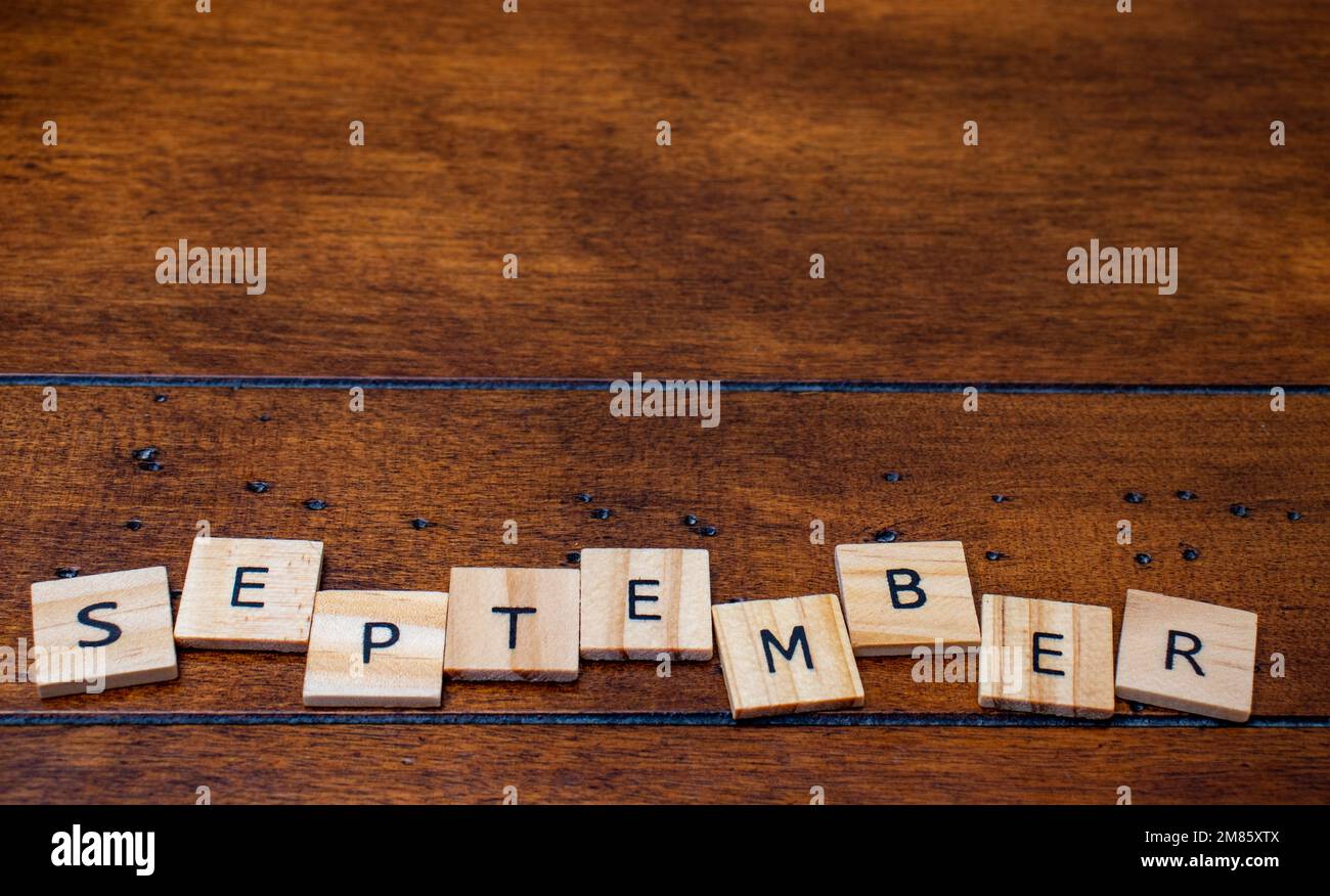 September word hi-res stock photography and images - Alamy