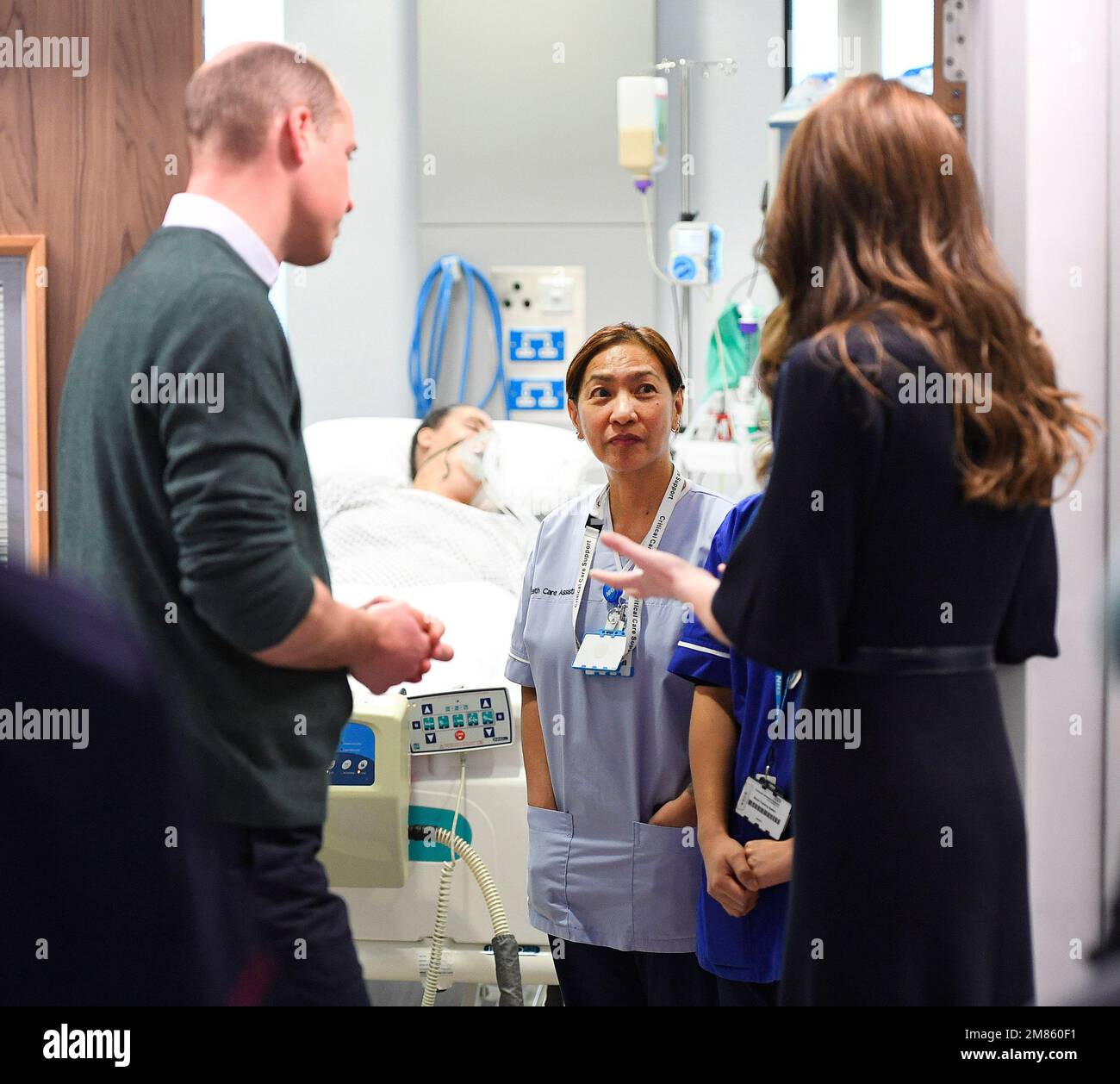 The Prince and Princess of Wales meets health care assistant Anne O ...