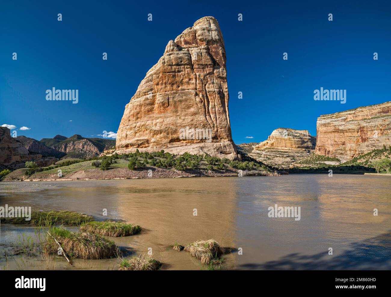 Steamboat Rock, Green River near Yampa River confluence, view from ...