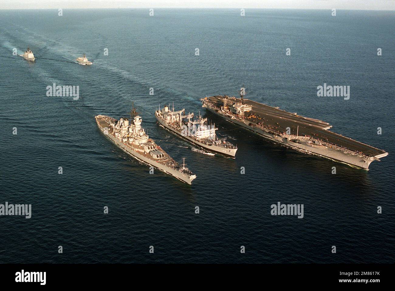 An aerial starboard view of the fleet oiler USNS KAWISHIWI (T-AO-146 ...