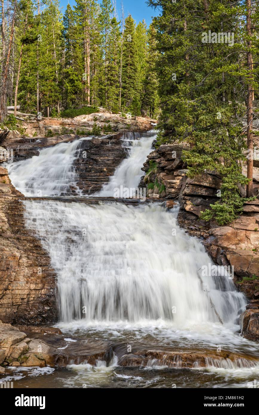 Provo River Falls, Mirror Lake Scenic Byway, Uinta Mountains, Uinta ...