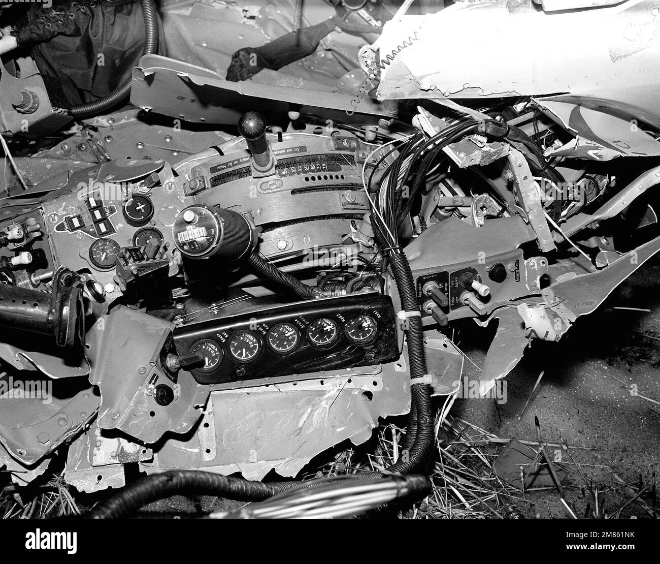 A close-up view of the interior instrument panels of a Spanish AV-8 ...