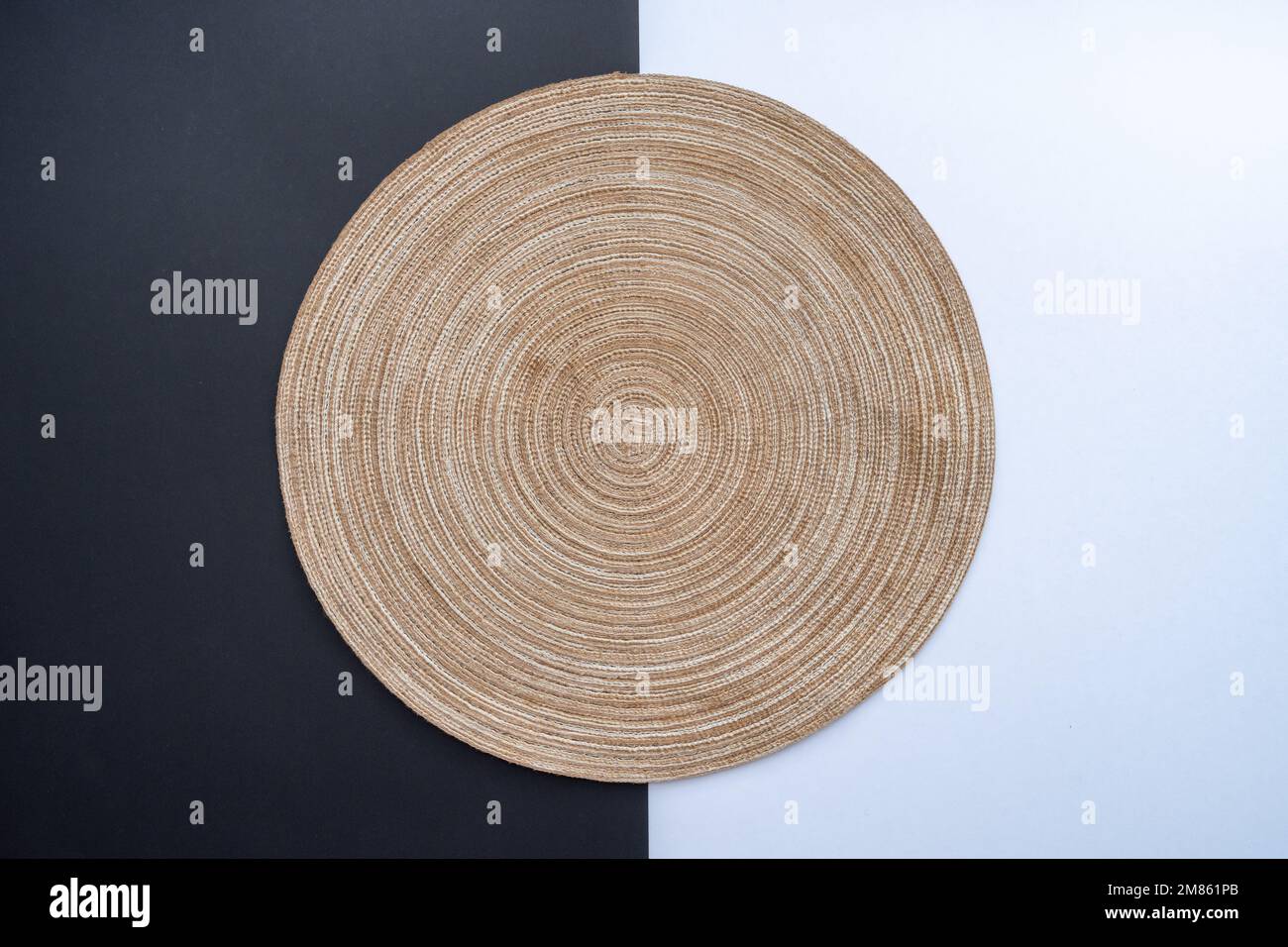 Japanese or Chinese table setting with traditional table mat and ...