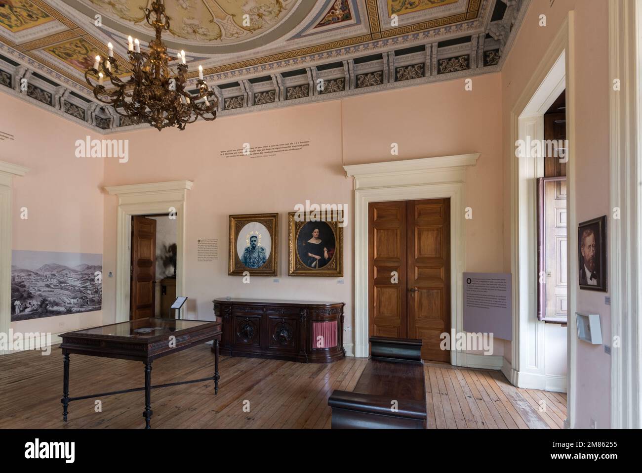 Rio de Janeiro, Brazil - January 3, 2023: Interior of Catete Palace ...