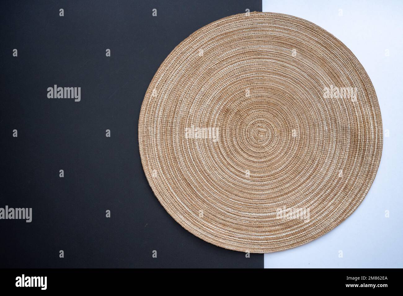 Japanese or Chinese table setting with traditional table mat and ...