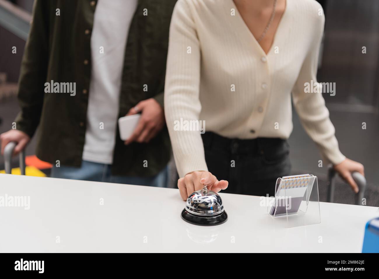 Phone ringing on desk hi-res stock photography and images - Alamy