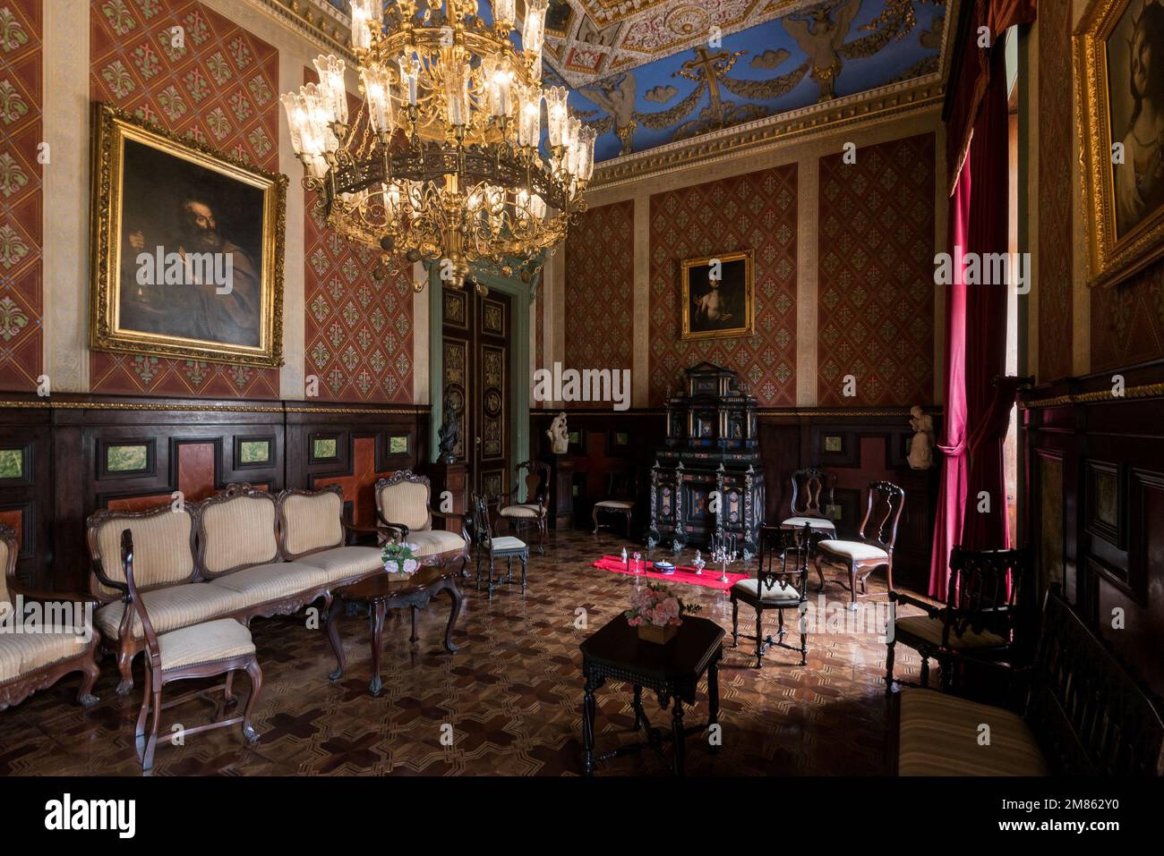 Rio de Janeiro, Brazil - January 3, 2023: Interior of Catete Palace ...