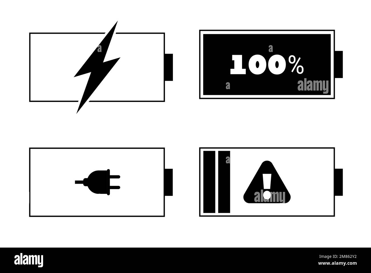Battery charge indicator icon. Vector illustration. on white background ...