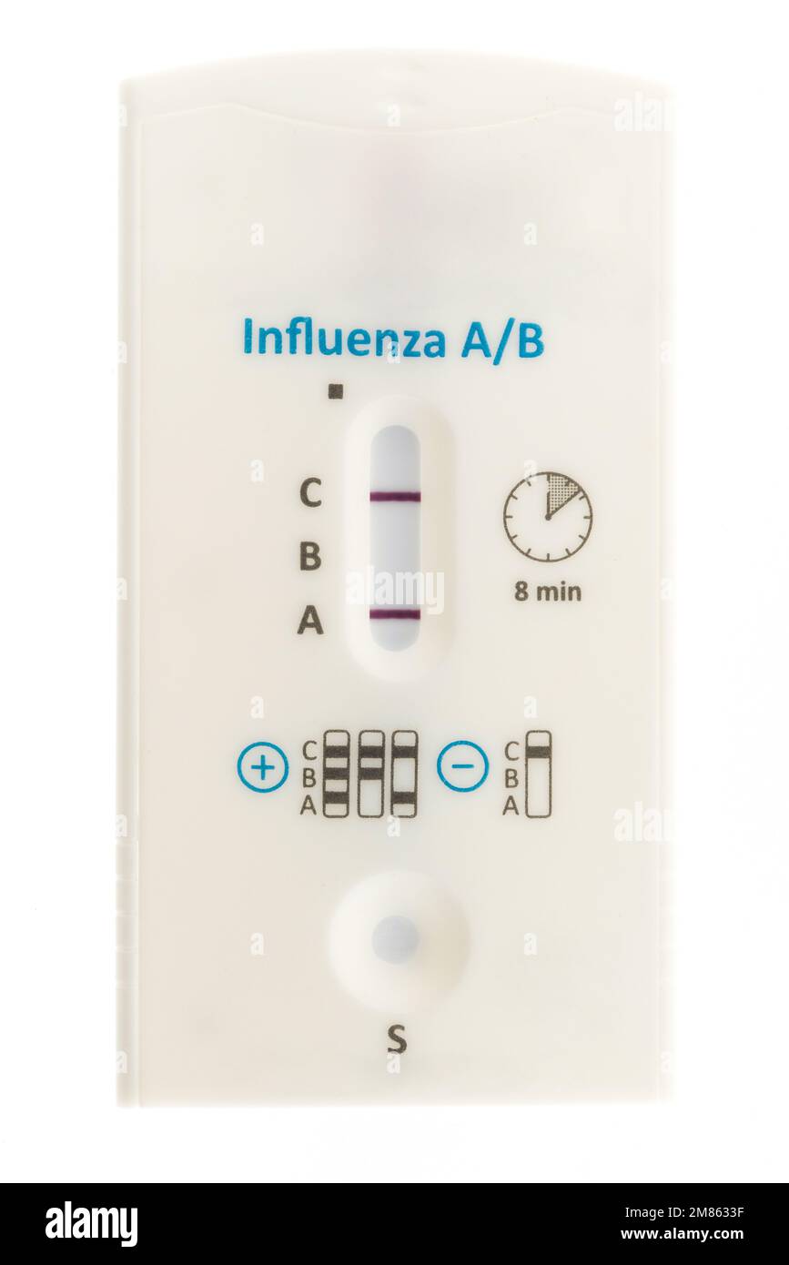 Test cassette with positive test result hi-res stock photography and ...