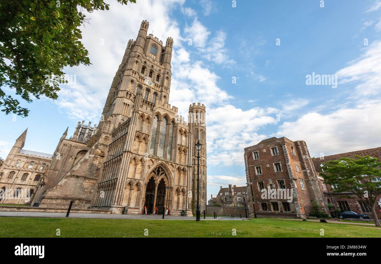 Ely Cathedral, Cambridgeshire, UK, The medieval cathedral in the East ...