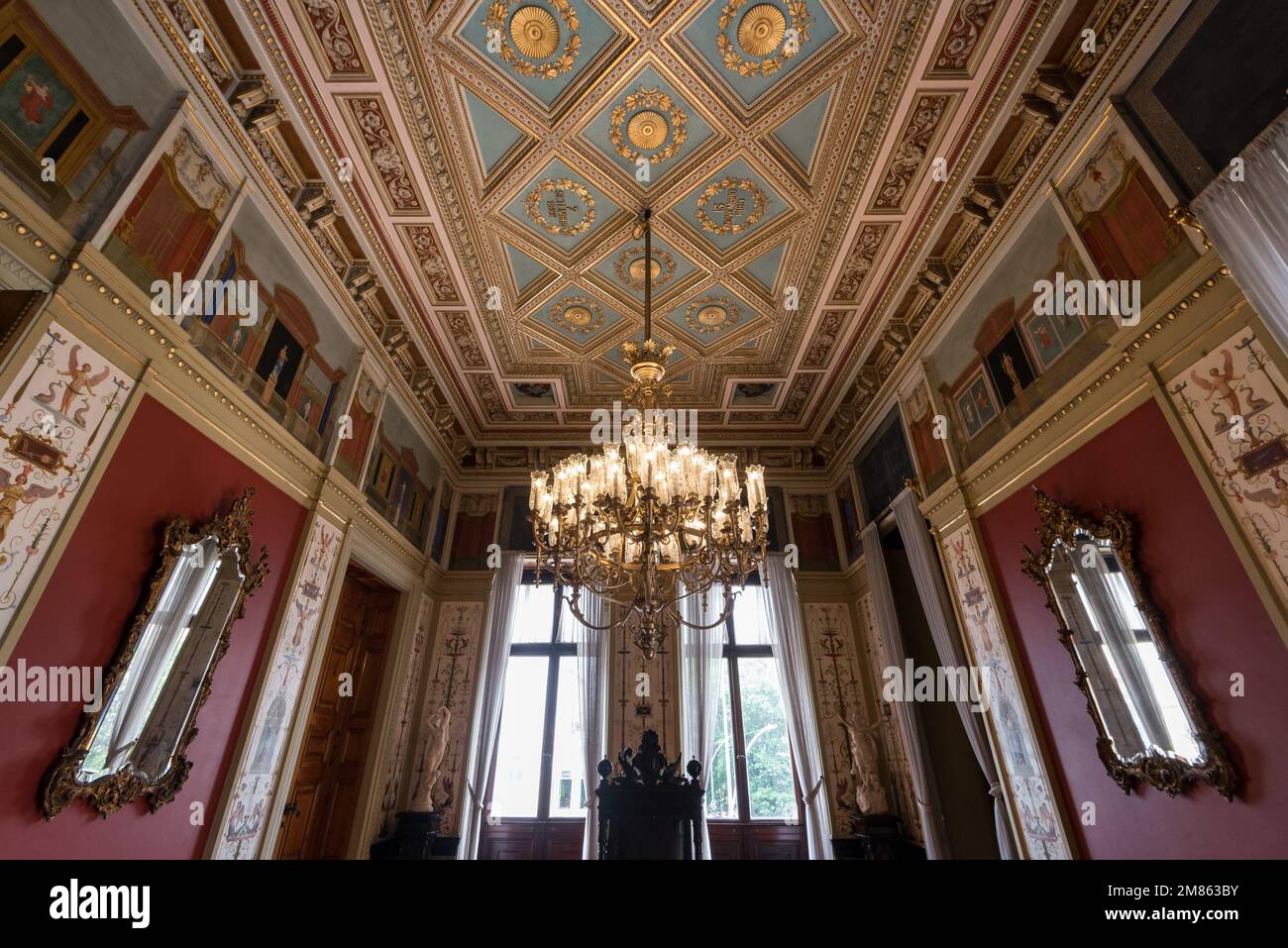 Rio de Janeiro, Brazil - January 3, 2023: Interior of Catete Palace ...