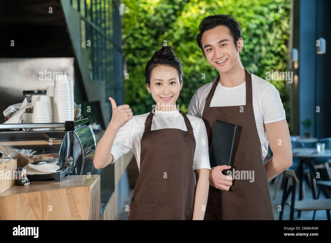 The coffee shop service Stock Photo - Alamy
