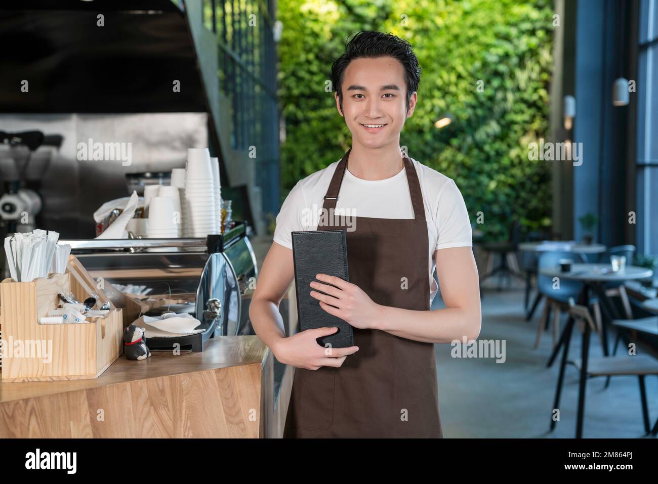 The coffee shop service Stock Photo - Alamy