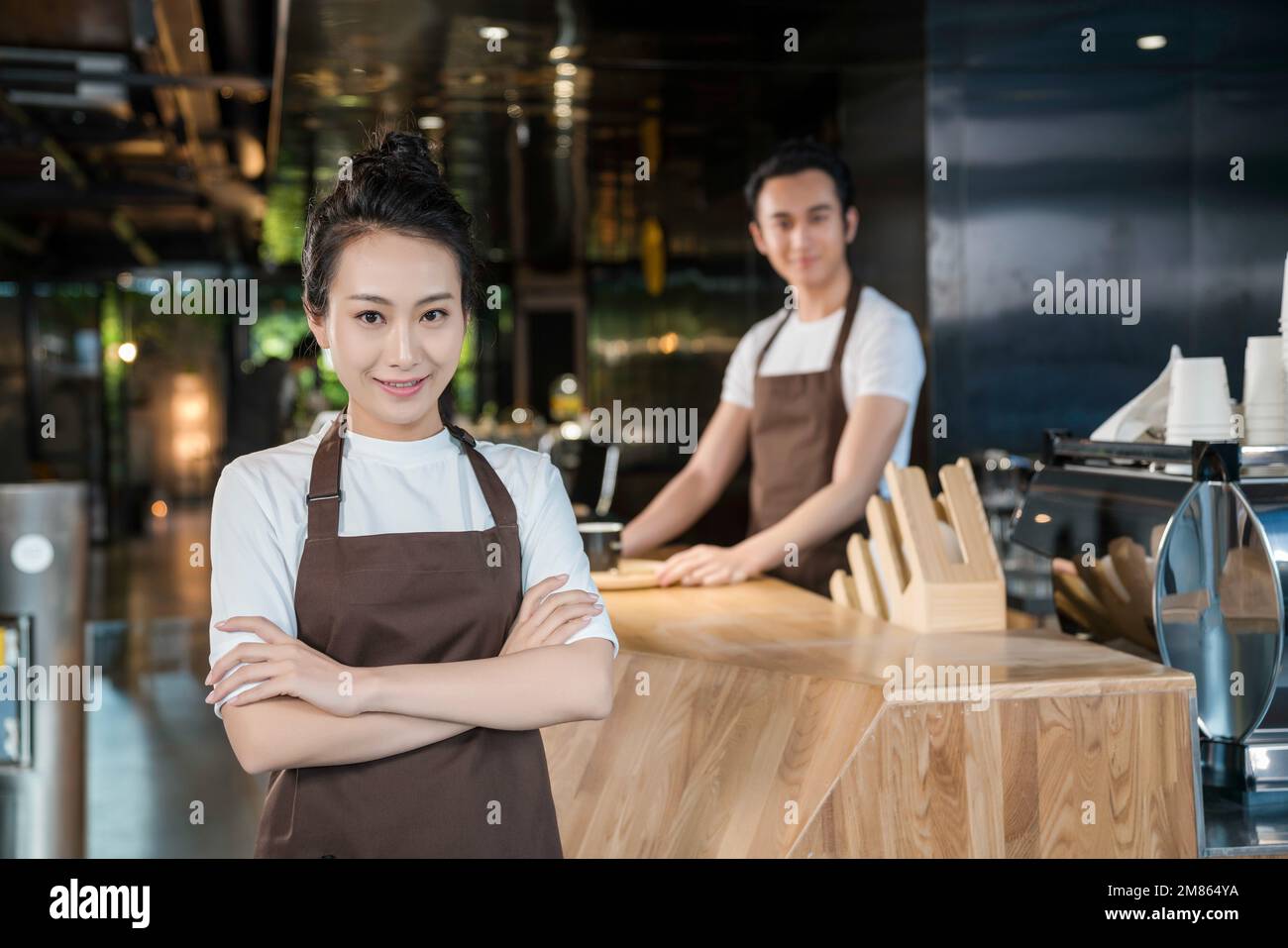 The coffee shop service Stock Photo - Alamy