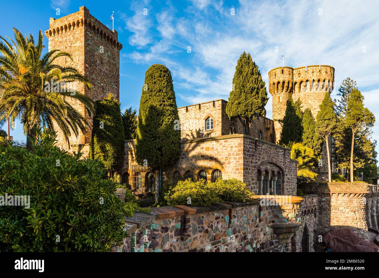 THE CASTLE OF MANDELIEU LA NAPOULE, FORMER FORTRESS RESTORED BY A ...